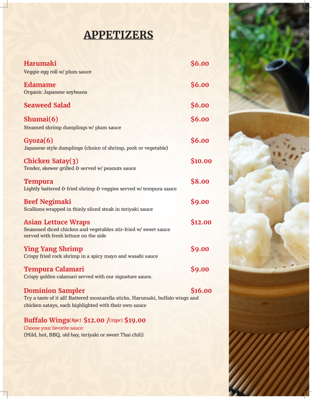 Old Dominion Grill and Sushi｜Online Order｜Frederick｜MD