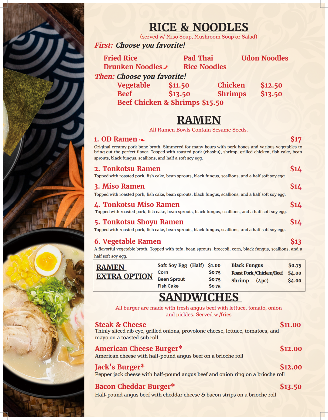 Old Dominion Grill and Sushi｜Online Order｜Frederick｜MD